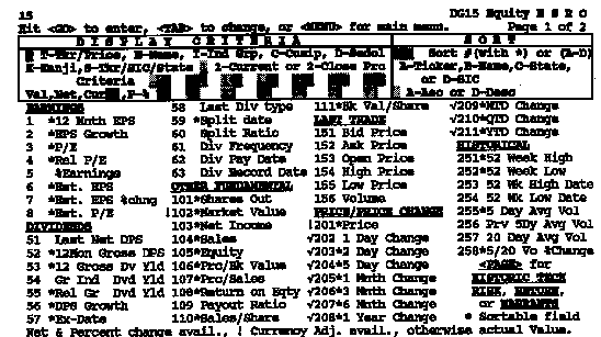Instructions for using Bloomberg