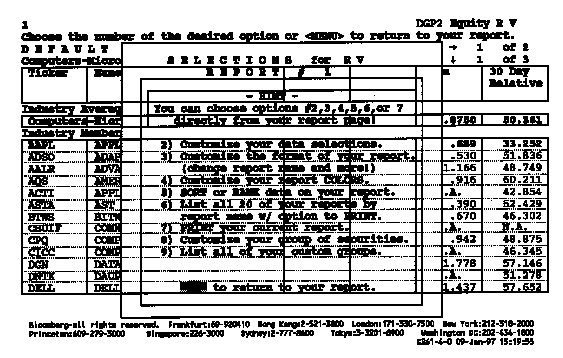 Instructions for using Bloomberg